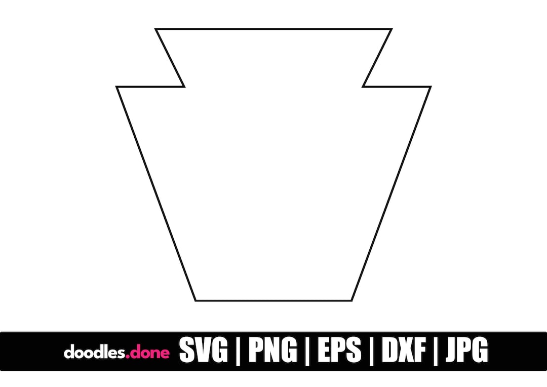 Pennsylvania Keystone Outline SVG | Keystone Outline PNG | Keystone ...