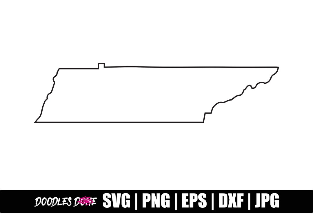 Tennessee Outline SVG | Tennessee Outline PNG | Tennessee Outline Clip ...