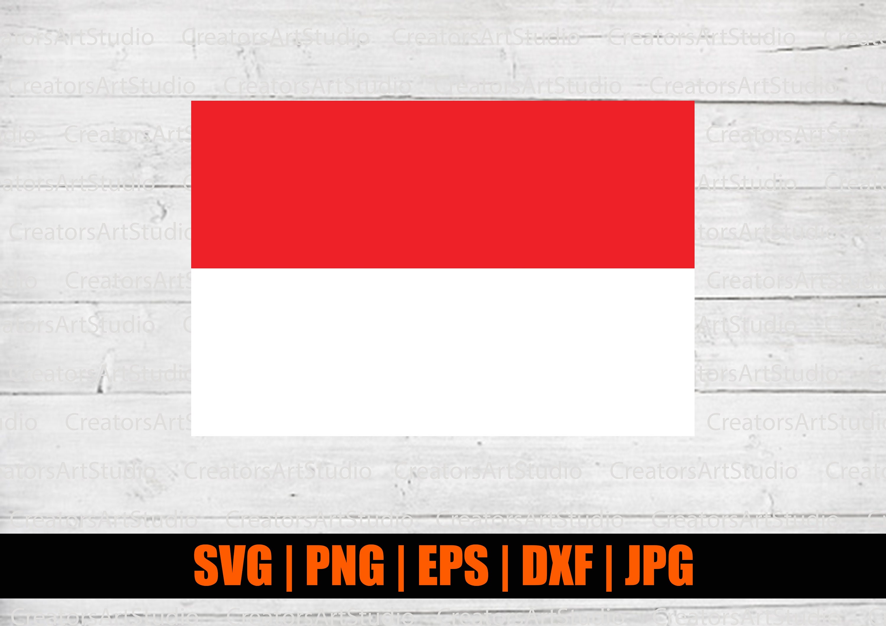 Indonesia Flag Svg Png Eps Dxf Jpg Files Clip Art | Etsy