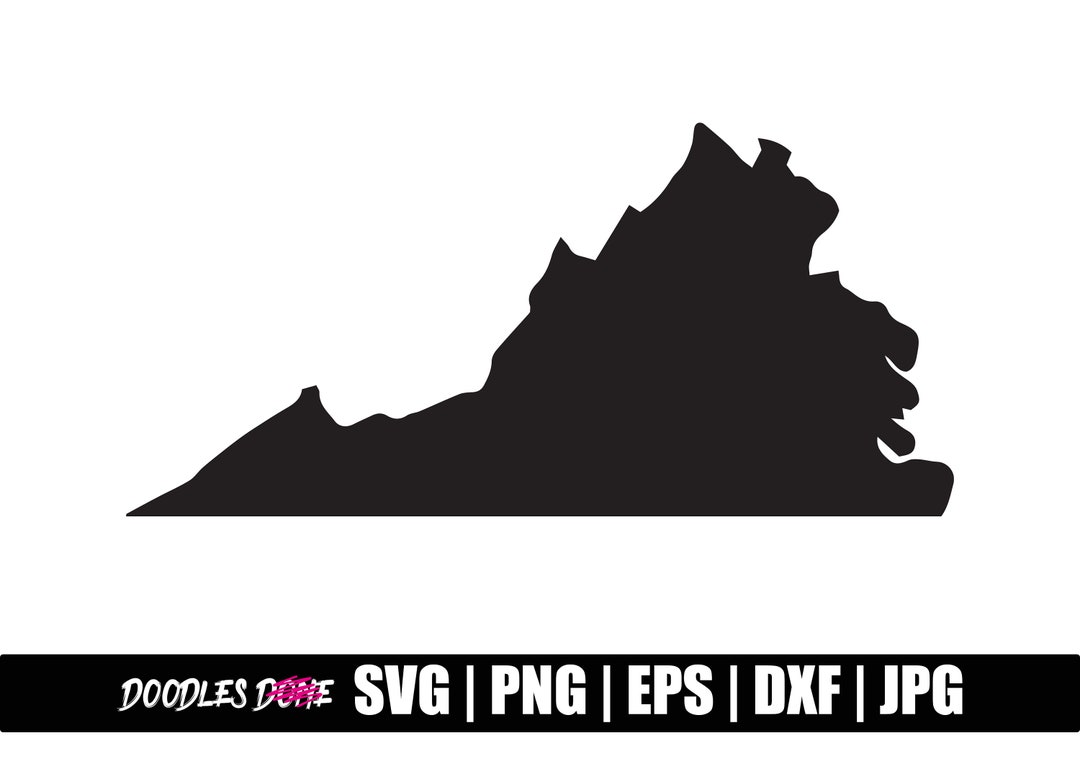 Virginia State Svg, Png, Eps, Dxf, Jpg Files, Clip Art, Vector, Cricut ...