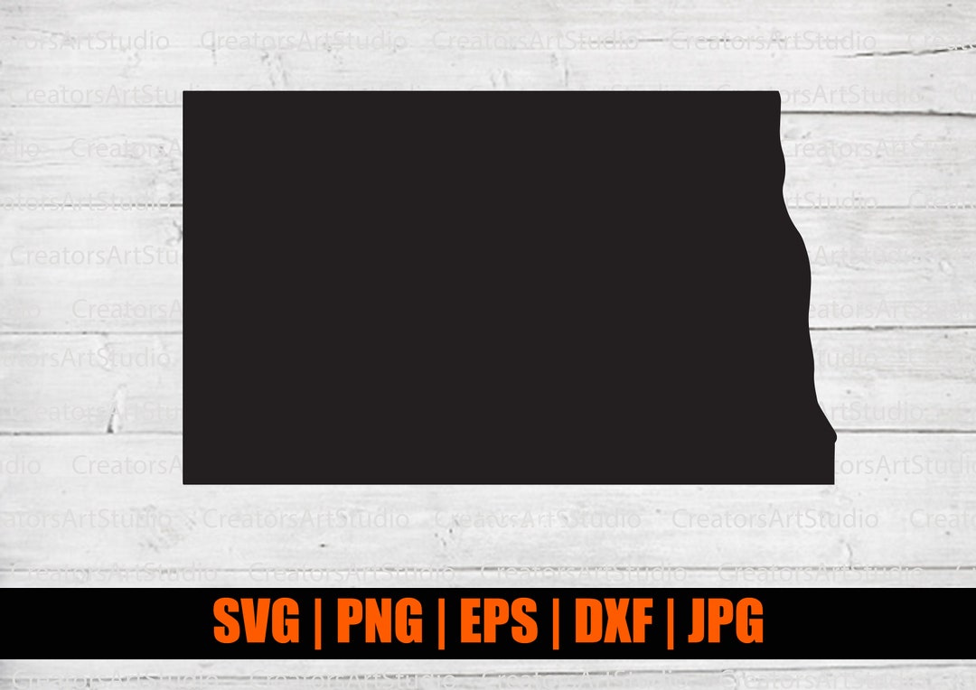 North Dakota State Svg Png Eps Dxf Jpg Files Clip Art - Etsy