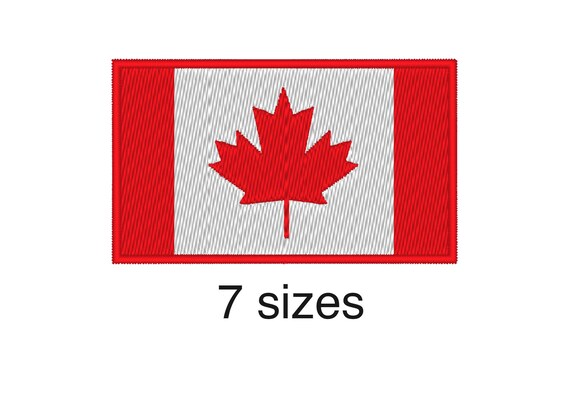 Canada Flag Embroidery Design INSTANT DOWNLOAD | Etsy