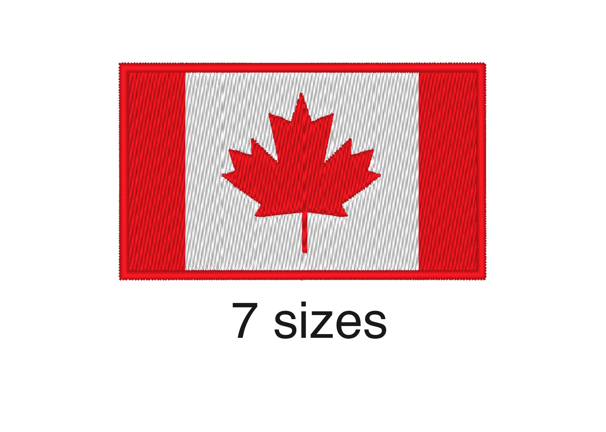 Canada Flag Embroidery Design INSTANT Download Pes Format - Etsy