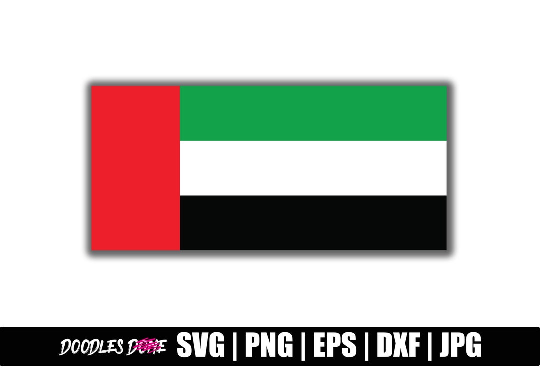 UAE Flag Svg, Png, Eps, Dxf, Jpg Files, Clip Art, Vector, Cricut, Cut ...