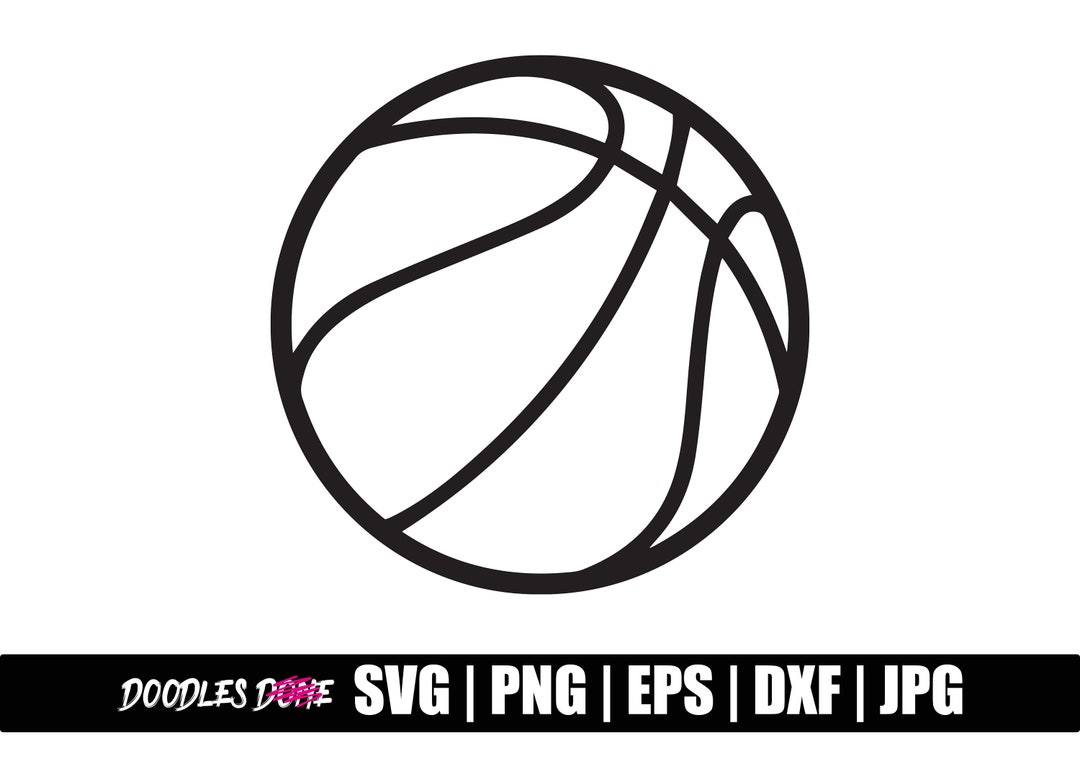 Basketball SVG, Basketball Outline, Cut Files Basketball, Basketball ...