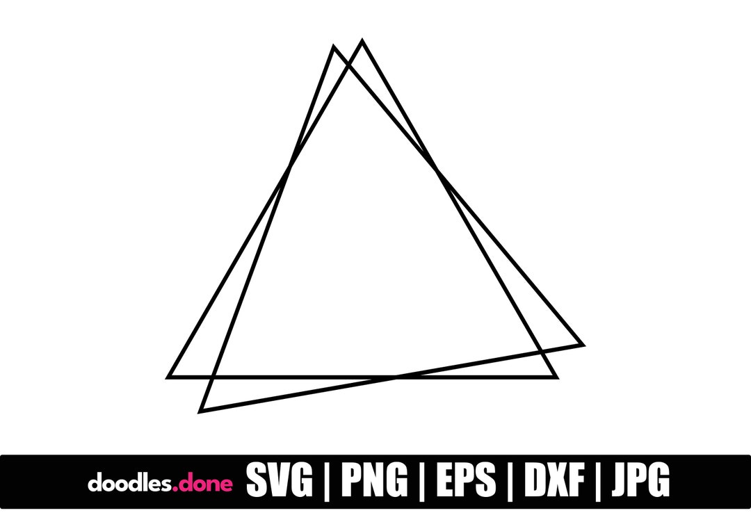 Triangle Frame SVG Files | Triangle Frame Cut Files | Triangle Monogram ...