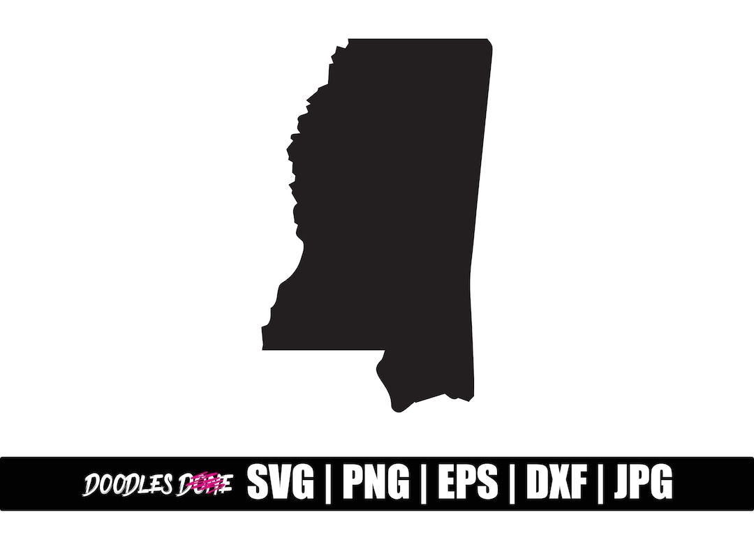 Mississippi State Svg, Png, Eps, Dxf, Jpg Files, Clip Art, Vector ...