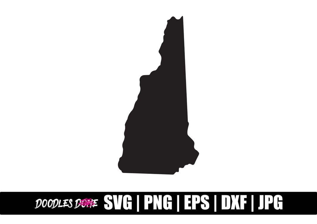 New Hampshire State Svg, Png, Eps, Dxf, Jpg Files, Clip Art, Vector ...