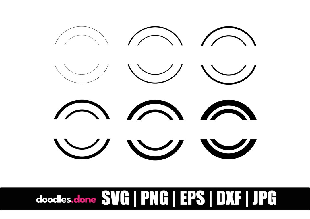 CIRCLE Frame SVG CIRCLES Monogram Svg Circle Frames Svg Circle Border ...