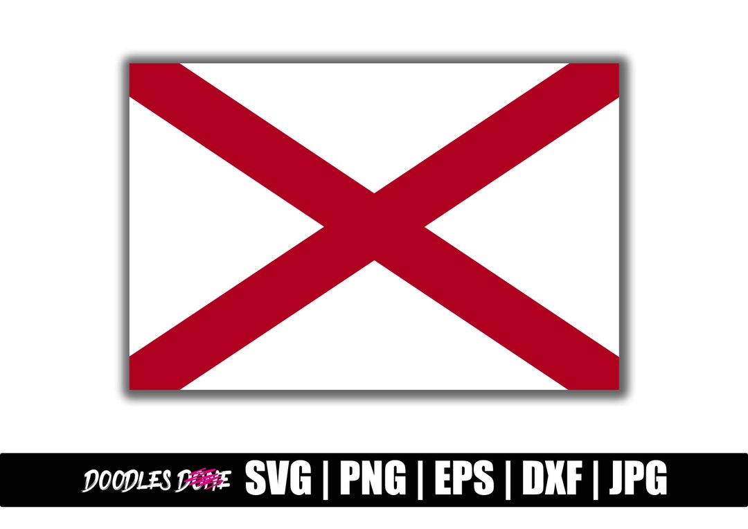Alabama State Flag SVG | Alabama PNG | Alabama Clip Art | Alabama ...