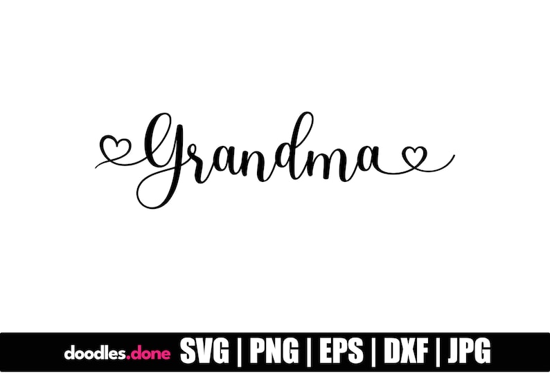 Grandma SVG Cut File Cricut Grandma SVG Silhouette Grandma Clip Art ...