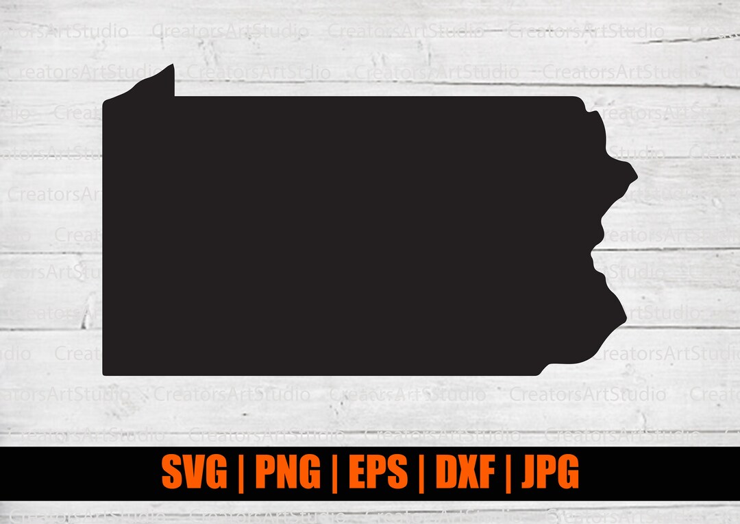 Pennsylvania State Svg Png Eps Dxf Jpg Files Clip Art - Etsy