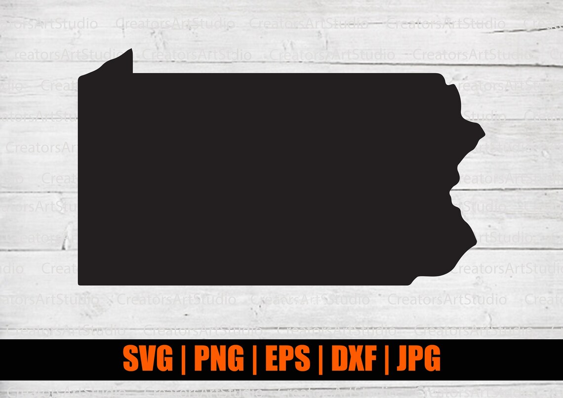 Pennsylvania State Svg Png Eps Dxf Jpg Files Clip Art - Etsy