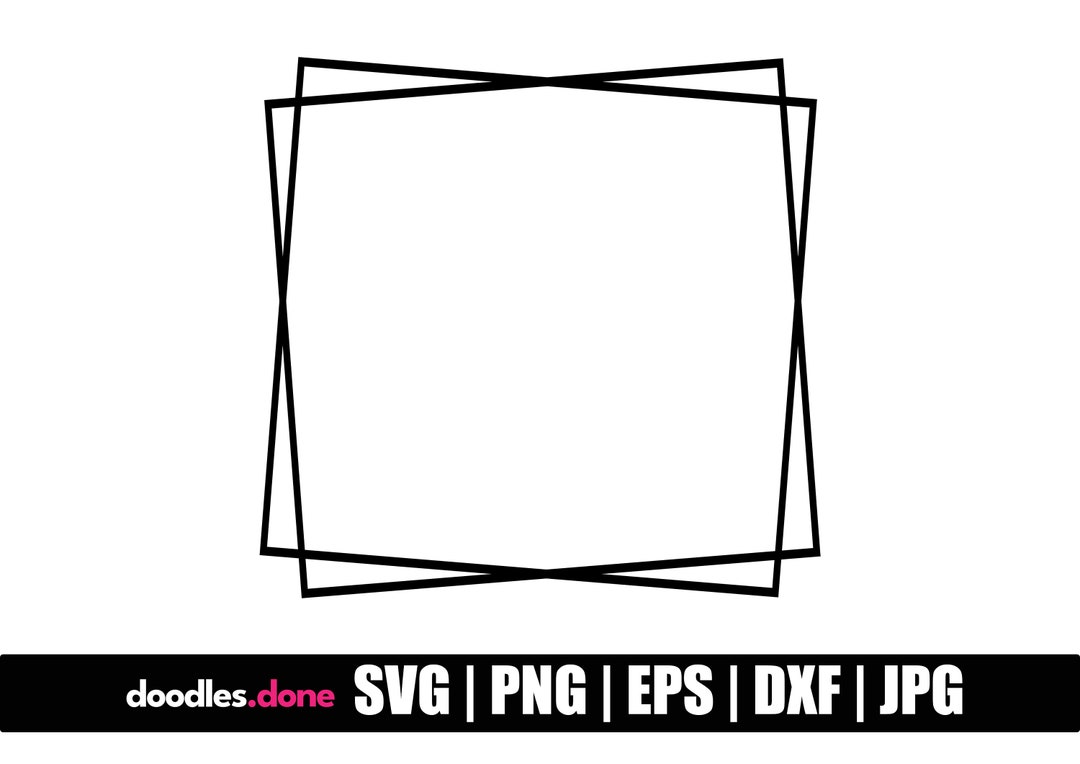 SQUARE Frame SVG | Square Frame Svg | Double Square | Frames Svg ...