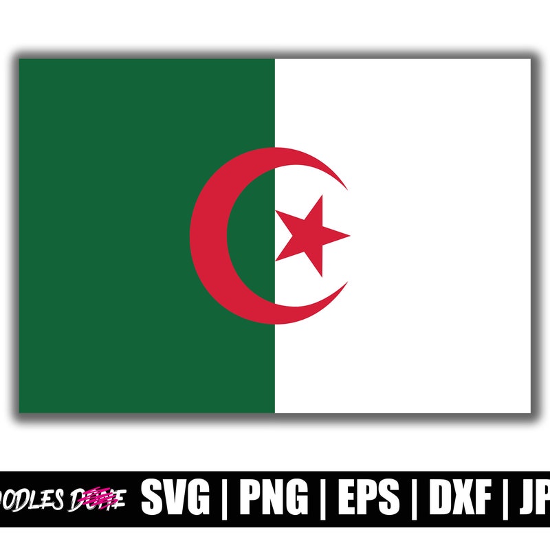 Algeria Flag Art - Etsy