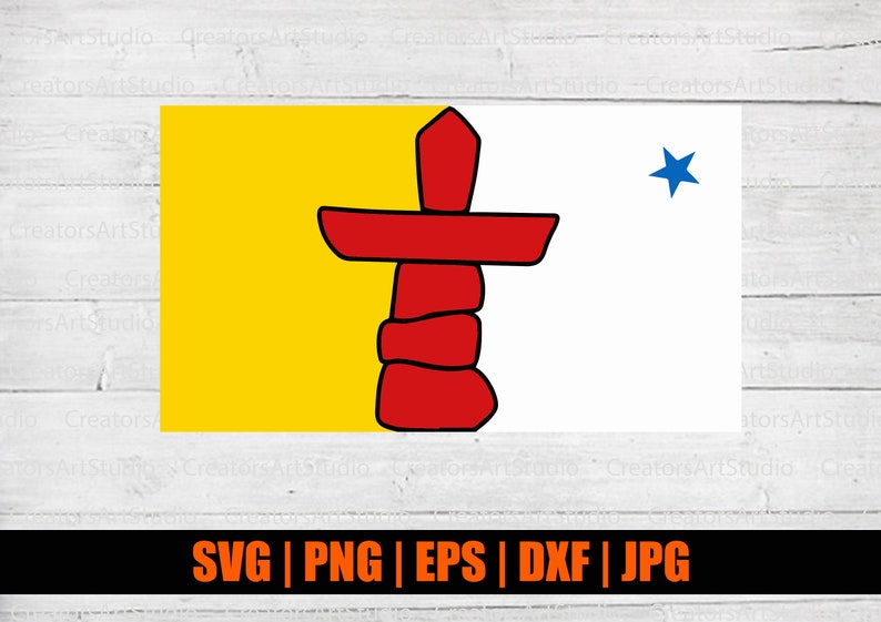 Nunavut Flag Svg Png Eps Dxf Jpg Files Clip Art Vector - Etsy