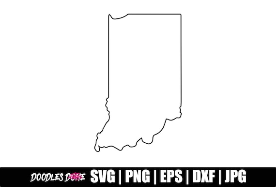 Indiana State Outline Clipart Download