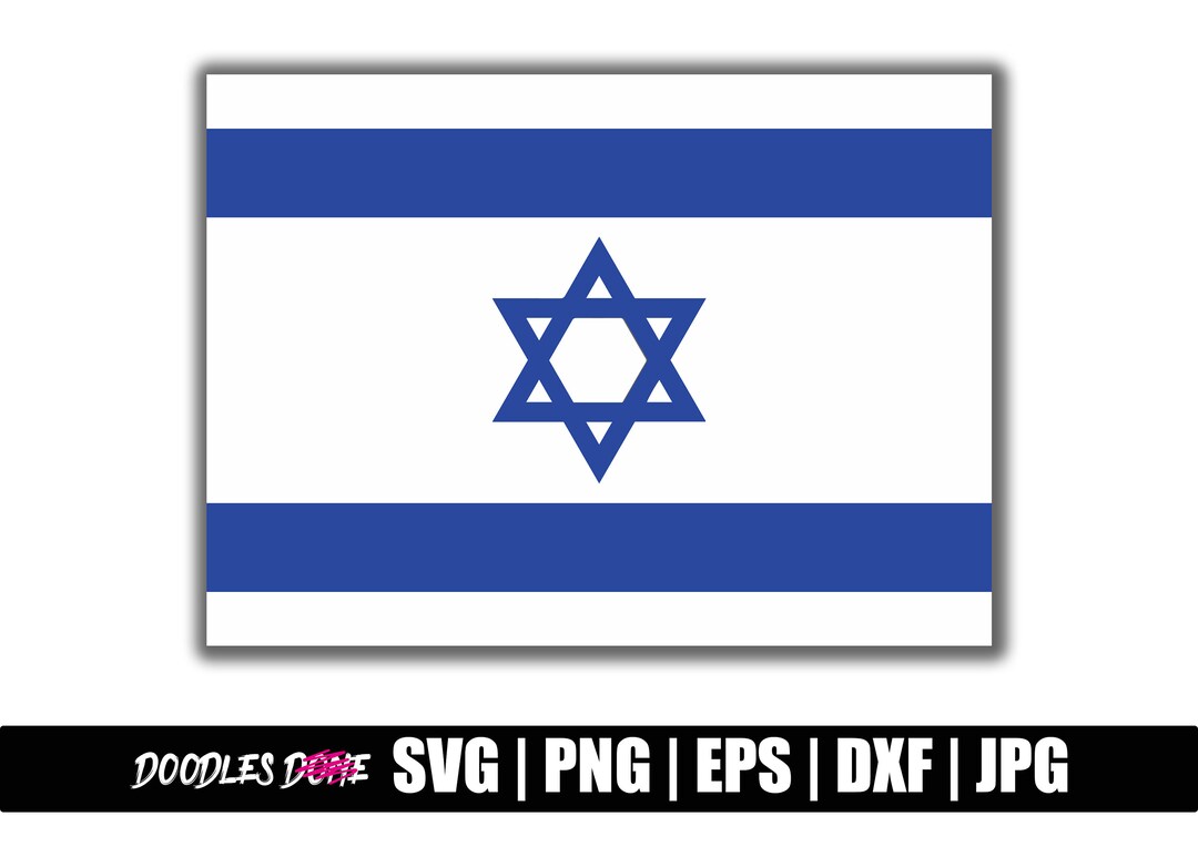 Israel Flag Svg, Png, Eps, Dxf, Jpg Files, Clip Art, Vector, Cricut ...