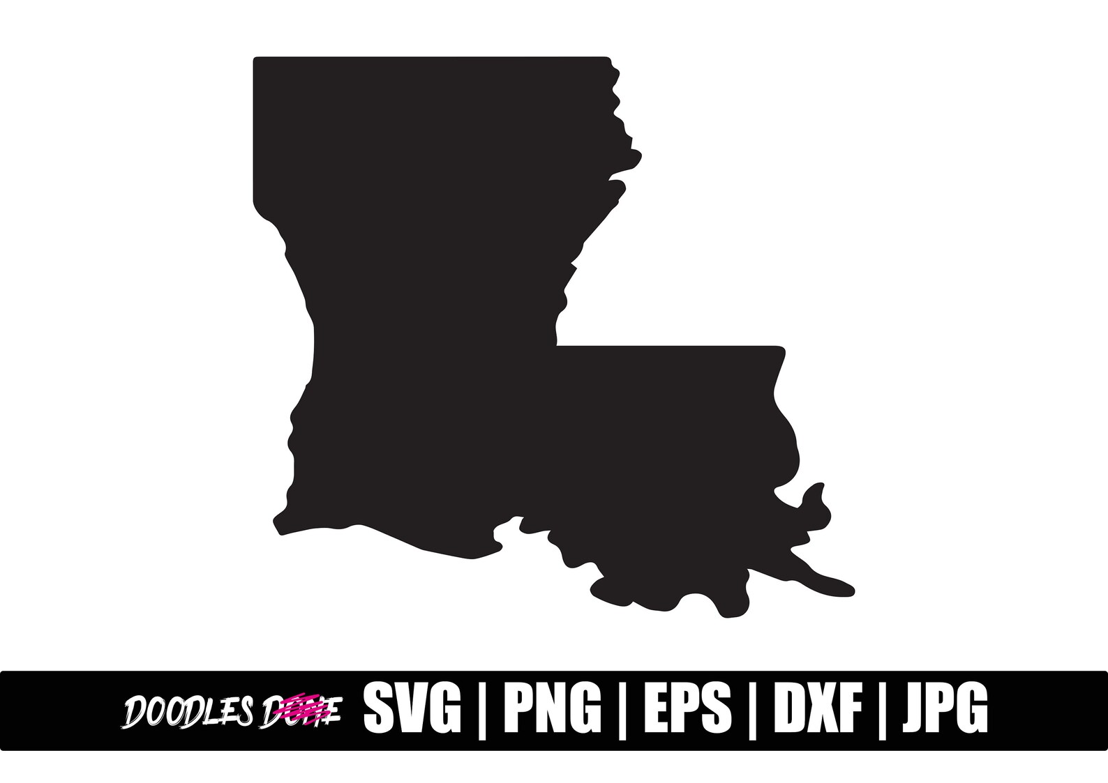 Louisiana State Svg, Png, Eps, Dxf, Jpg Files, Clip Art, Vector, Cricut ...