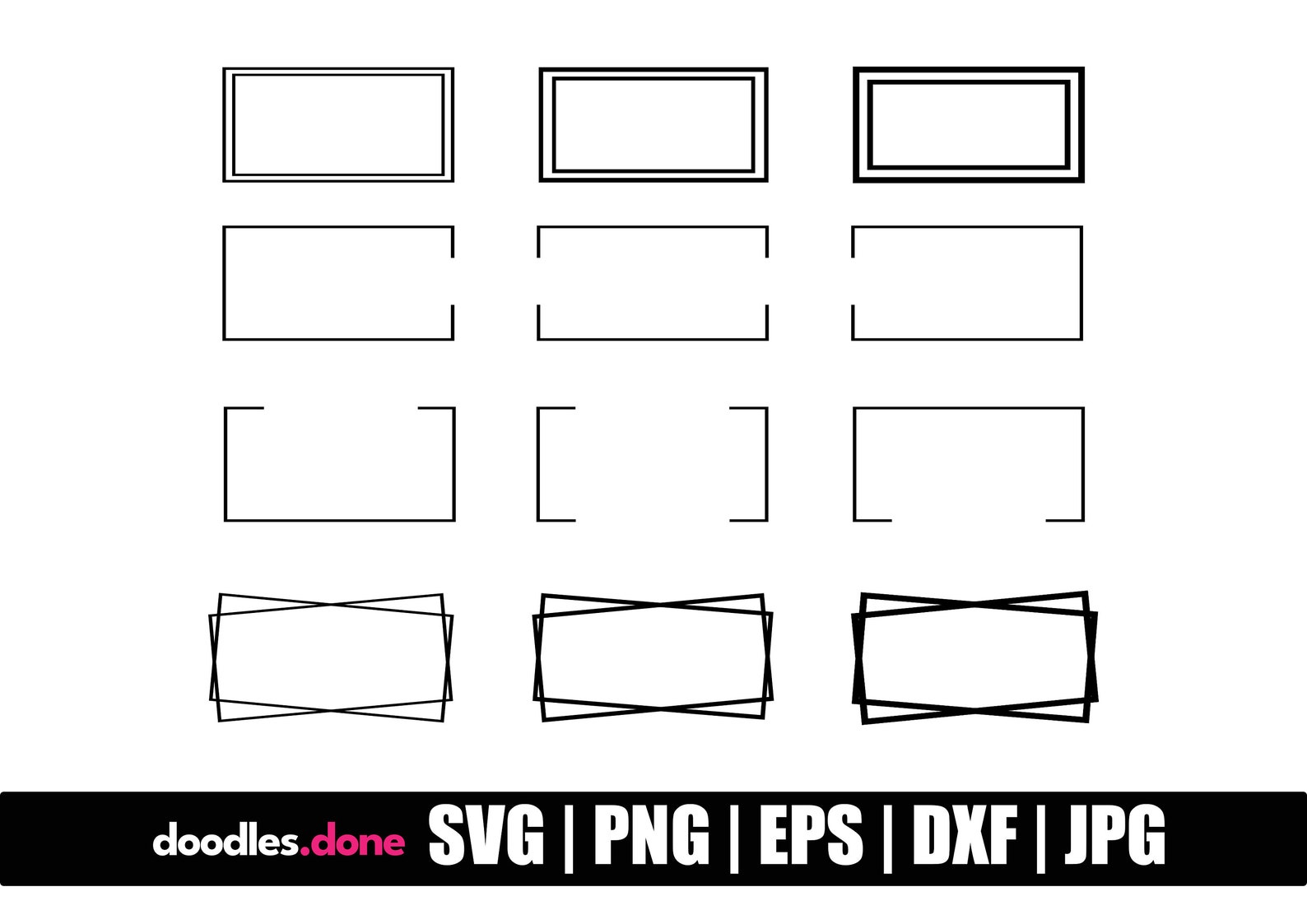 RECTANGLE SVG | Split RECTANGLE Svg | Rectangle Outline Svg | Rectangle ...