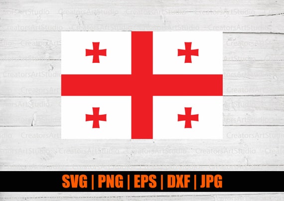 Georgia Flag Svg Png Eps Dxf Jpg Files Instant Download - Etsy