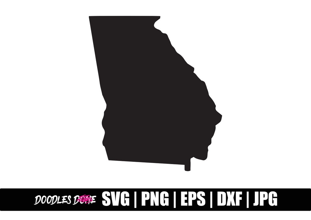 Georgia State Svg, Png, Eps, Dxf, Jpg Files, Clip Art, Vector, Cricut ...