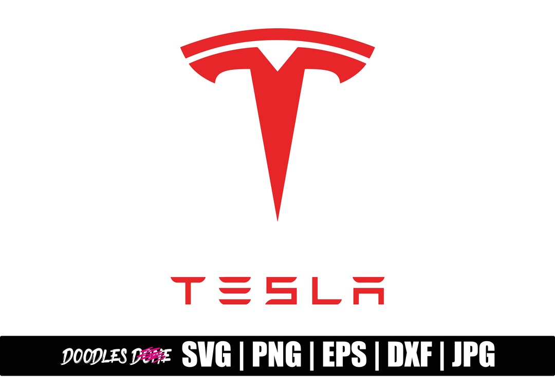 Tesla Svg Png Eps Dxf Jpg Files Clip Art Vector Cricut - Etsy