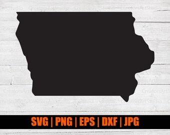 Iowa State Vector - Etsy