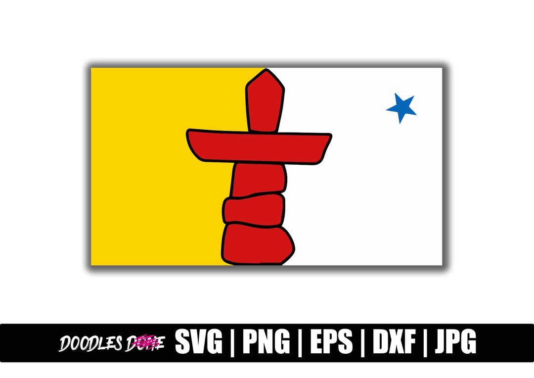Nunavut Flag Svg, Png, Eps, Dxf, Jpg Files, Clip Art, Vector, Cricut ...