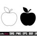Apple Outline SVG Apple Outline PNG Apple Outline Clip Art Apple ...