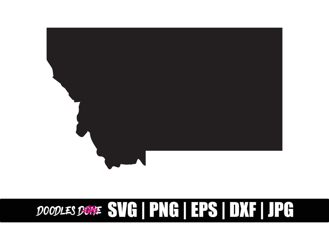 Montana State Svg, Png, Eps, Dxf, Jpg Files, Clip Art, Vector, Cricut ...