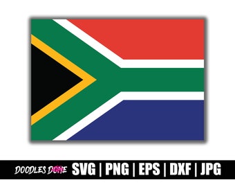 South Africa Map Flag Digital File Download Svg Png Eps - Etsy