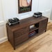 Solid Walnut 2 Door Media Console - Etsy