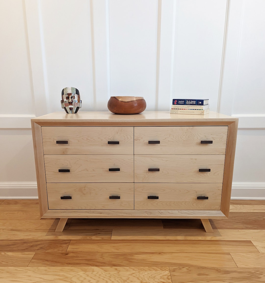 Solid Maple 48 Six Drawer Modern Dresser - Etsy