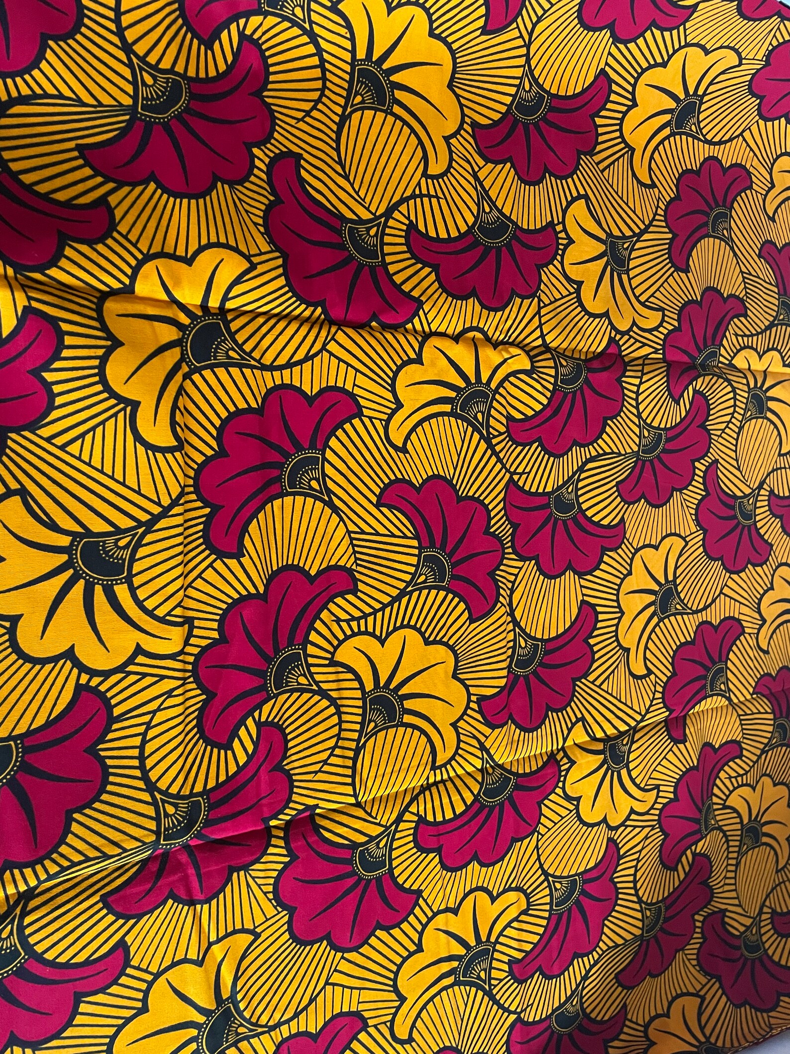 Tissu africain beau tissu Ankara Nigeria Wax Design | Etsy