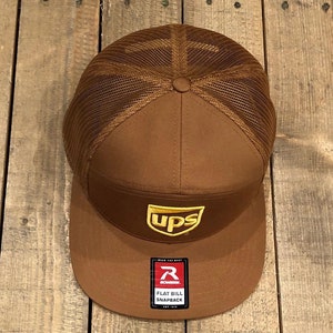 Richardson ® UPS 3D Embroidered 7 Panel Trucker Cap / Caramel Cap - Etsy