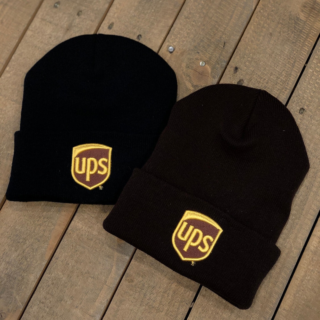 3D UPS Embroidered YUPOONG Beanie / UPS Embroidered Beanie - Etsy