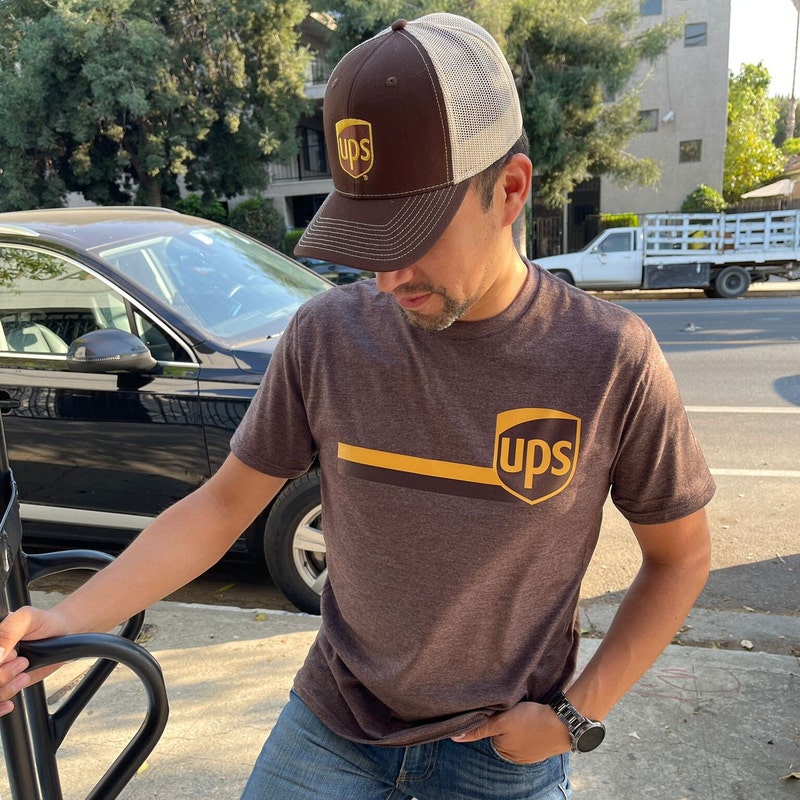 Brown Ups T Shirt - Etsy