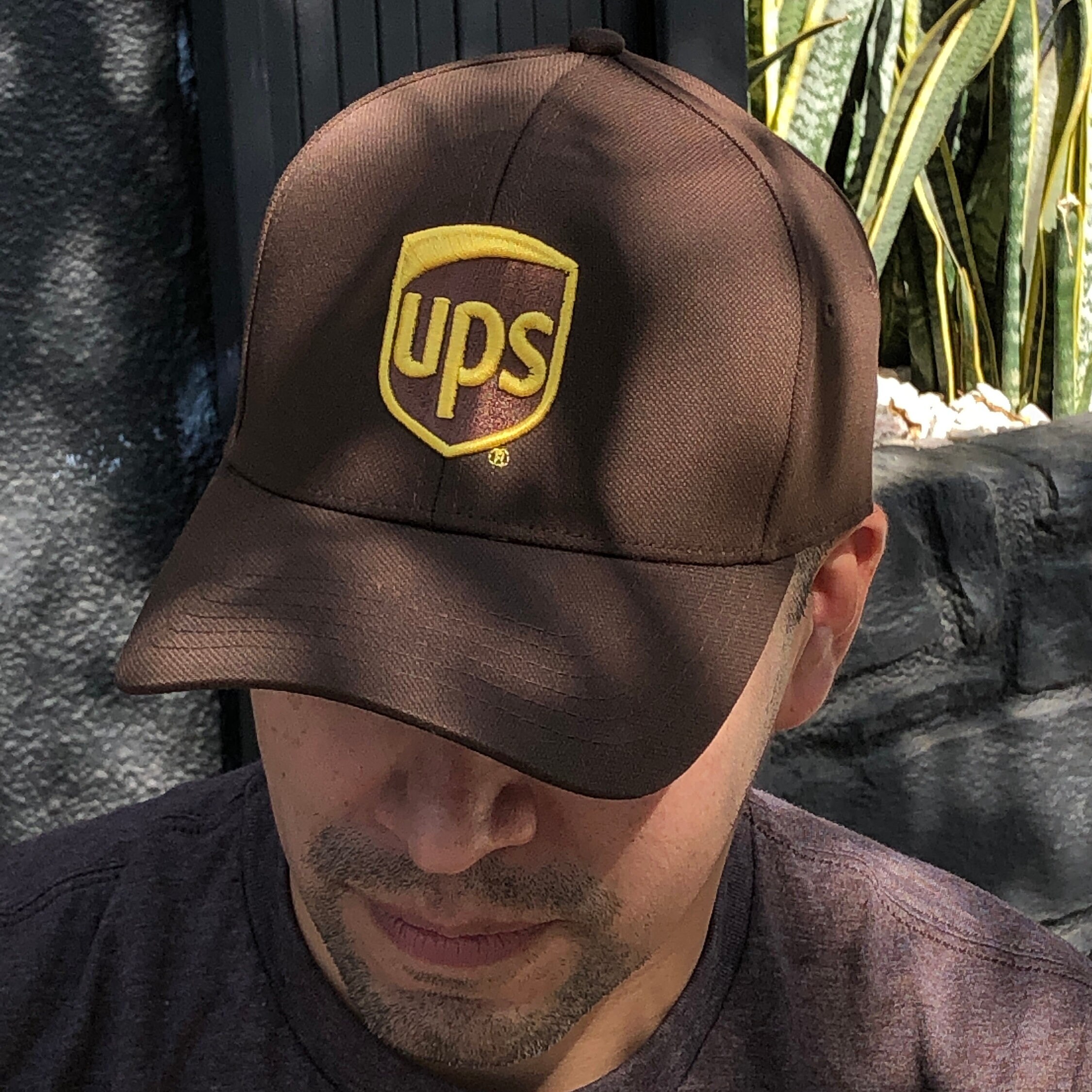 UPS 3D Embroidered Cap / UPS Brown Cap / Embroidered UPS Logo Cap ...