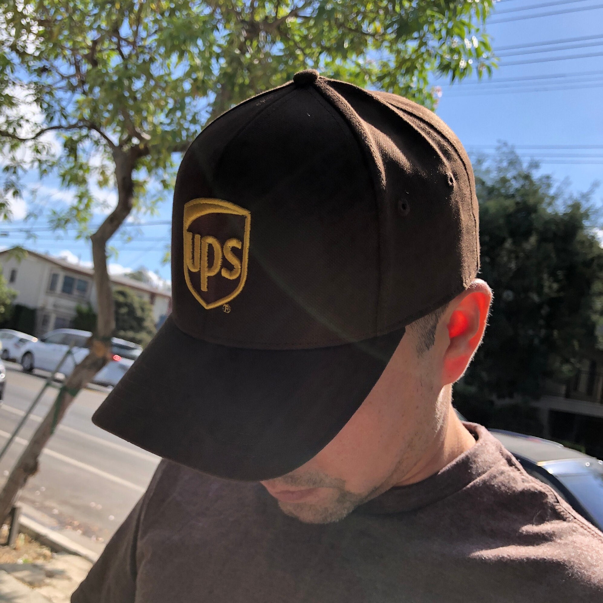 UPS 3D Embroidered Cap / UPS Brown Cap / Embroidered UPS Logo - Etsy