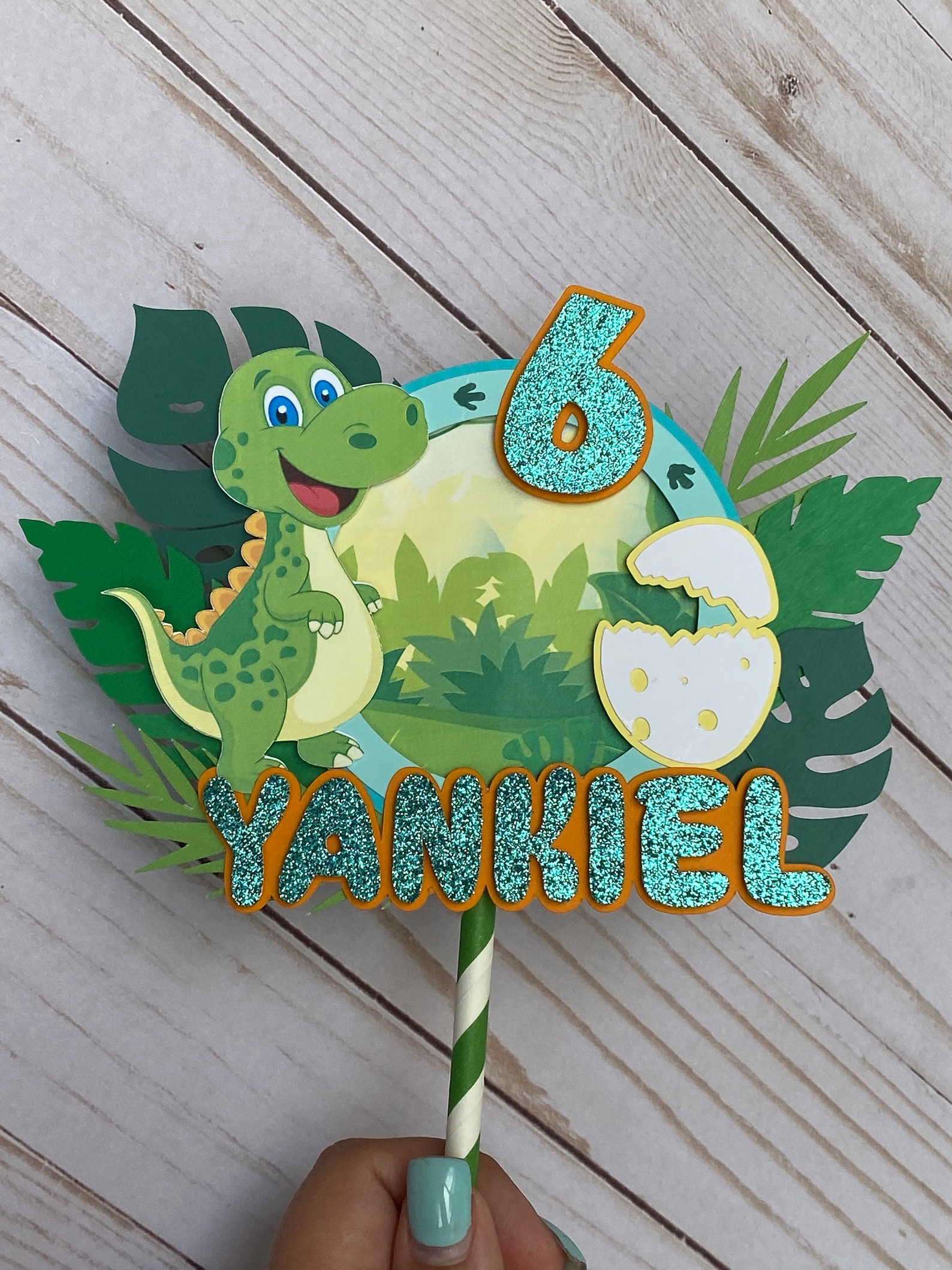 Bebé Dino Cake Topper topper de pastel de dinosaurio | Etsy