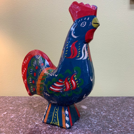 Nils Olson Style Swedish Dala Rooster Handmade in Sweden | Etsy