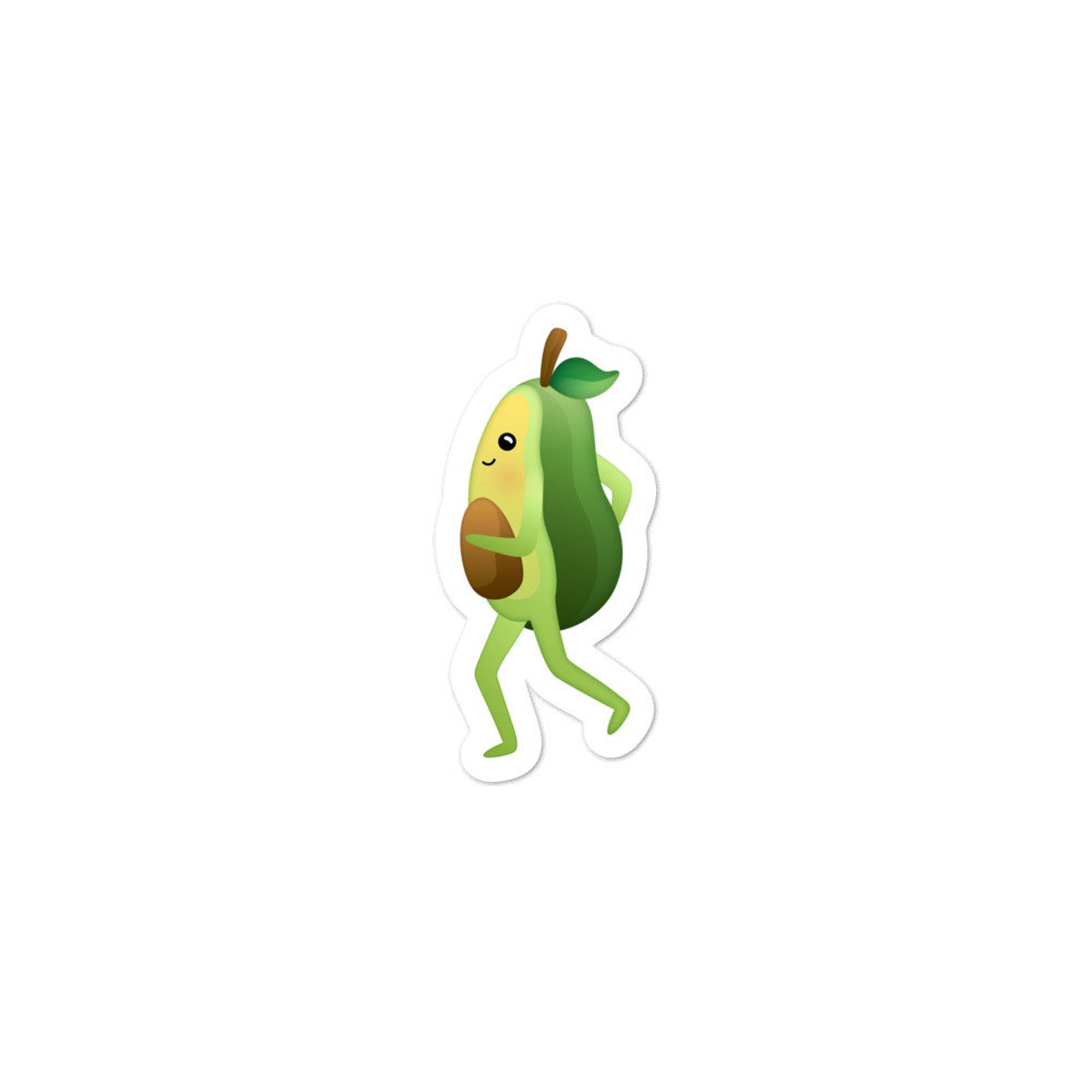 Running Avocado Sticker - Etsy