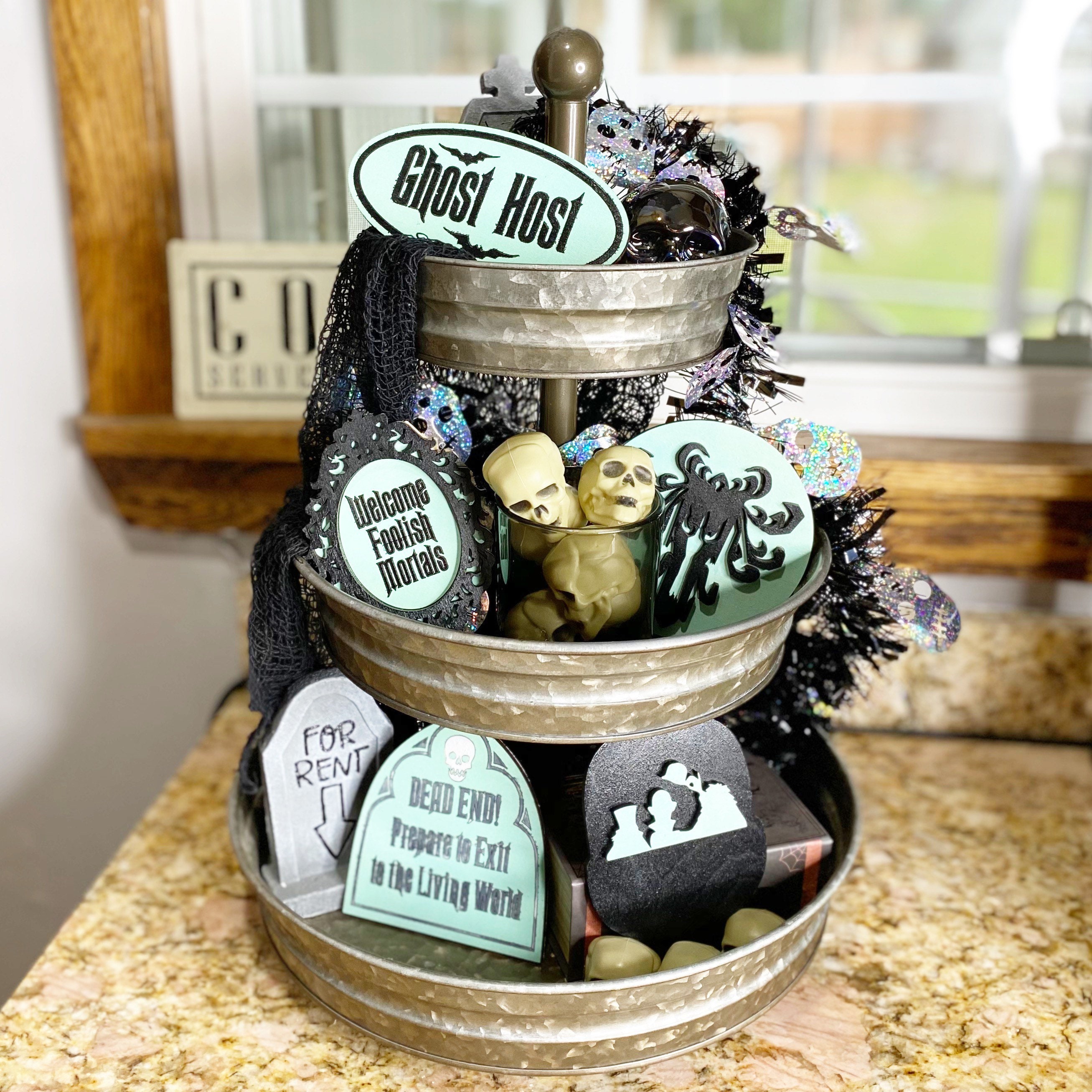 Ghost Tiered Tray Signs - Etsy
