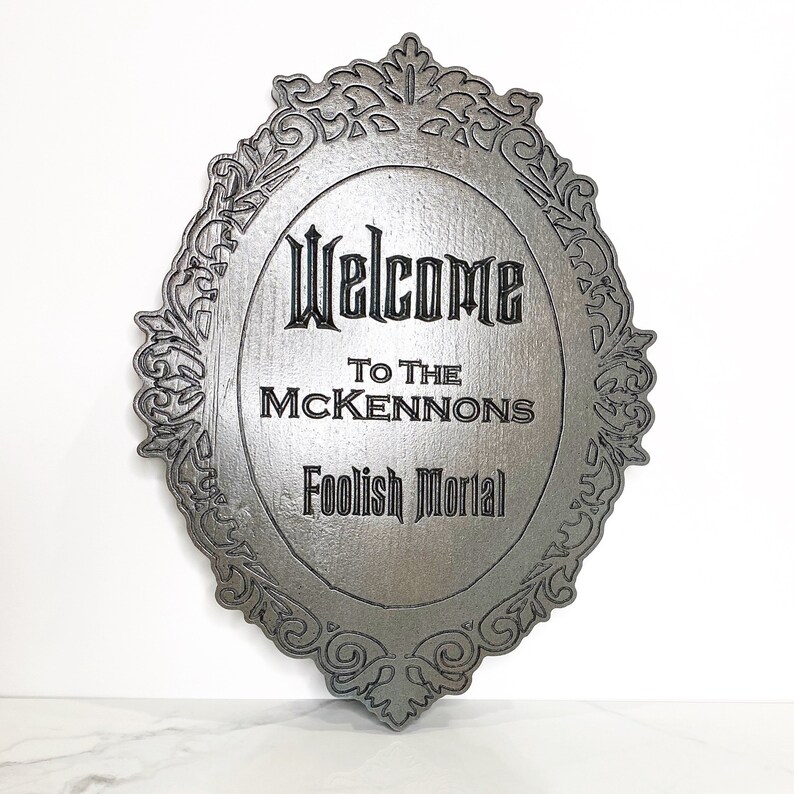 Haunted Welcome Sign Wood Sign Welcome Sign - Etsy