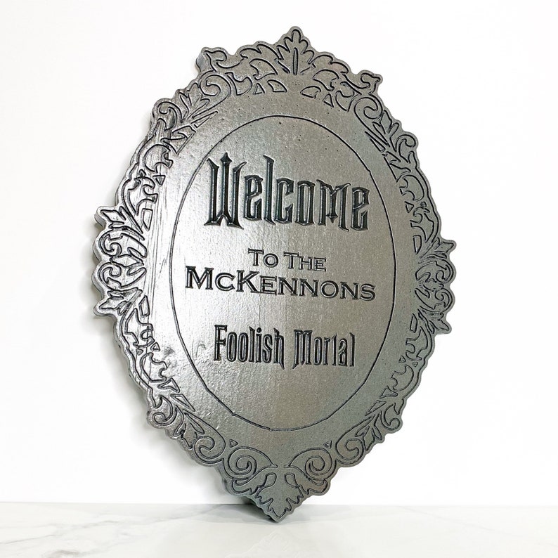 Haunted Welcome Sign Wood Sign Welcome Sign - Etsy