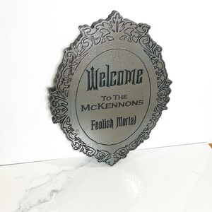 Haunted Welcome Sign Wood Sign Welcome Sign - Etsy