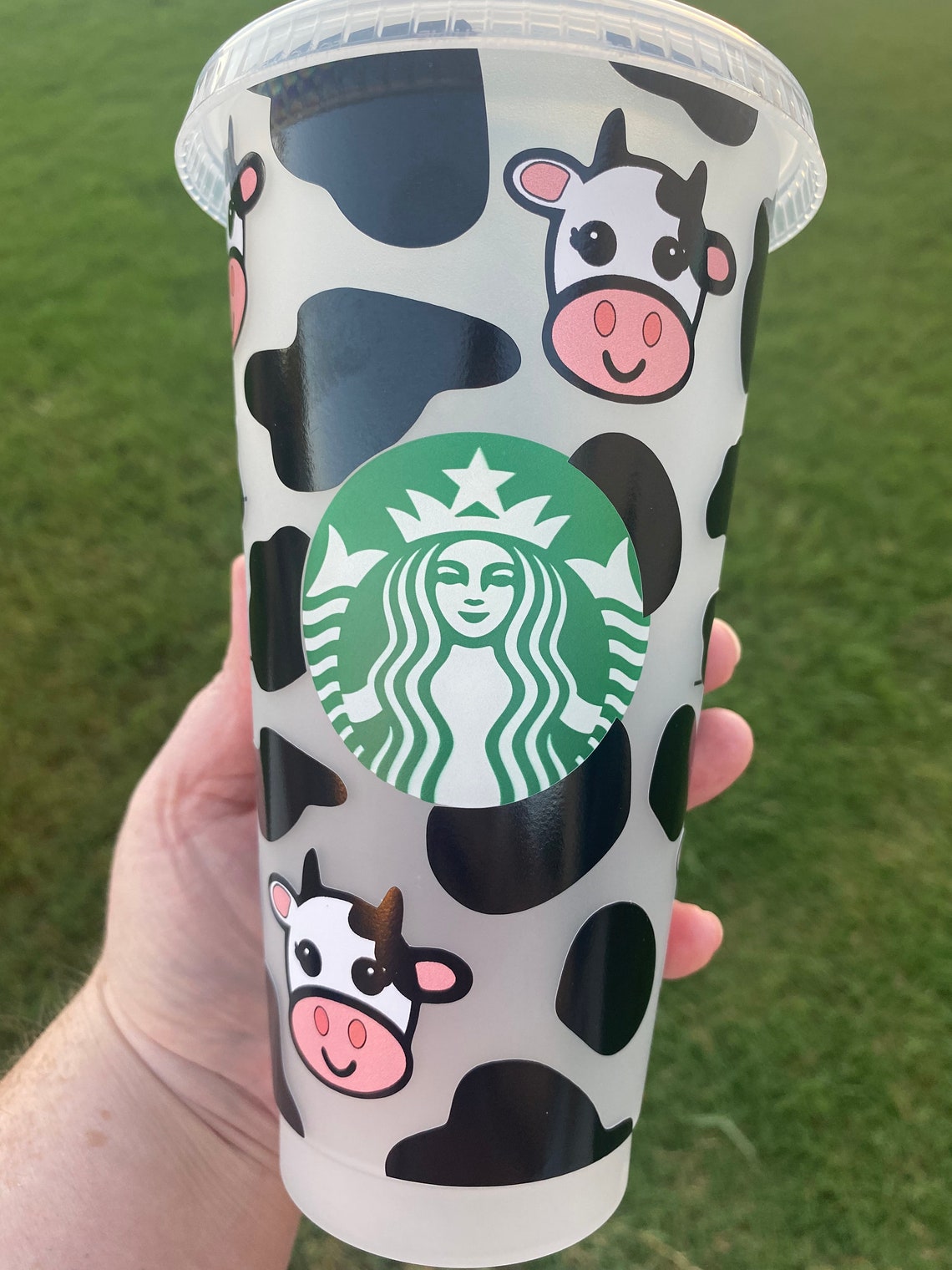 Cow Print Starbucks Cup Tumbler - Etsy