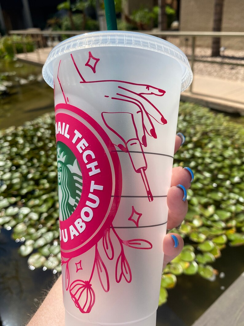 Nail Tech Starbucks Cup. Nail Appreciation Gift. Nail Tech - Etsy