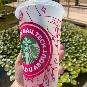 Nail Tech Starbucks Cup. Nail Appreciation Gift. Nail Tech Gift. - Etsy